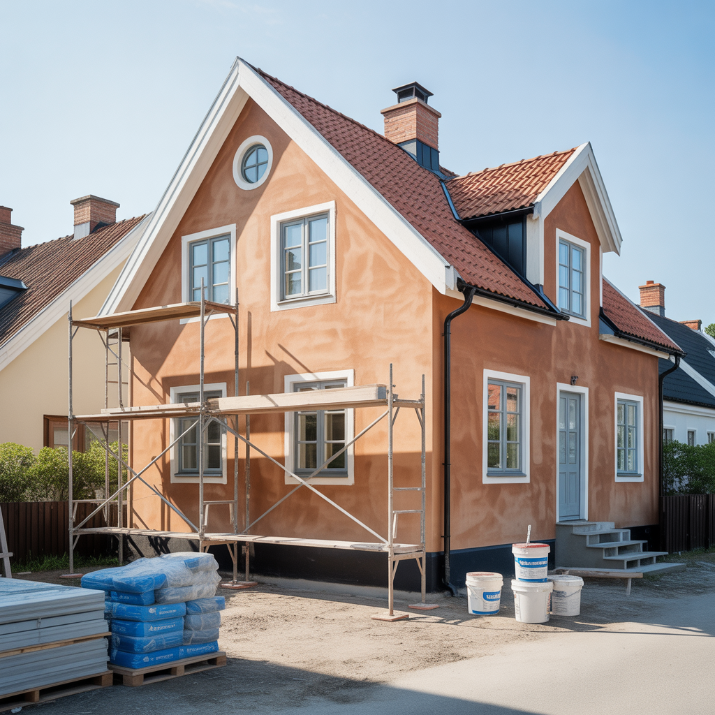 Fasadbyte Renovera Putsfasad Byggfirma på Österlen i Skåne - Fri Offert ...
